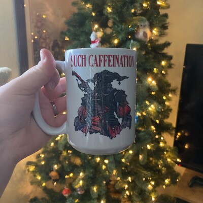 FFXIV Coffee Mug Gaius such Caffeination, FF14 Mug Gaius Meme Coffee ...