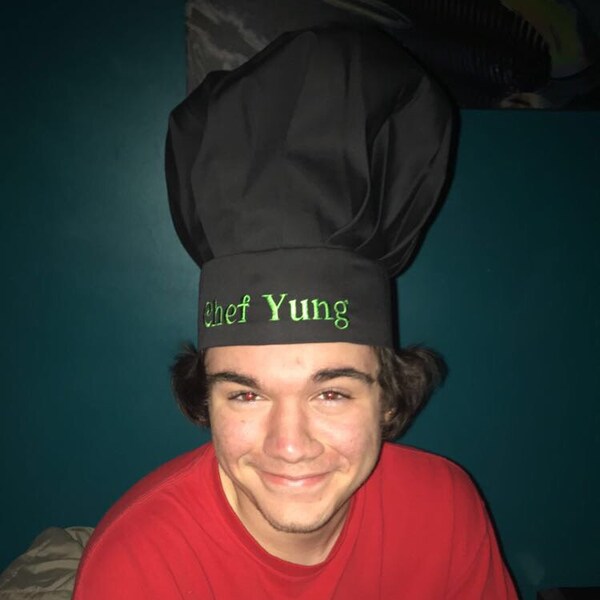 Personalized Chef's Hat in Black - Etsy