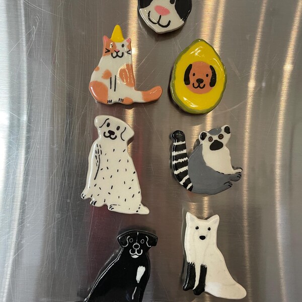 Ceramic Cat Plant Stake, Garden Marker Gift, Pot Ornament, Pet Cat Gift ...