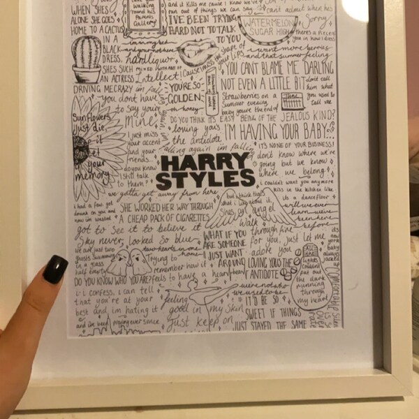 Harry Potter Spells Print Wall Art Decor Home Decor Poster Print Harry ...