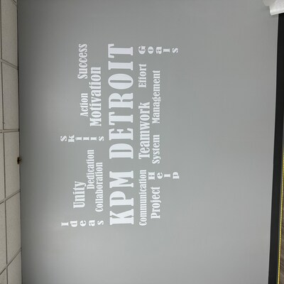 Large Custom Business Name Wall Decal, Office Wall Art Decor ...