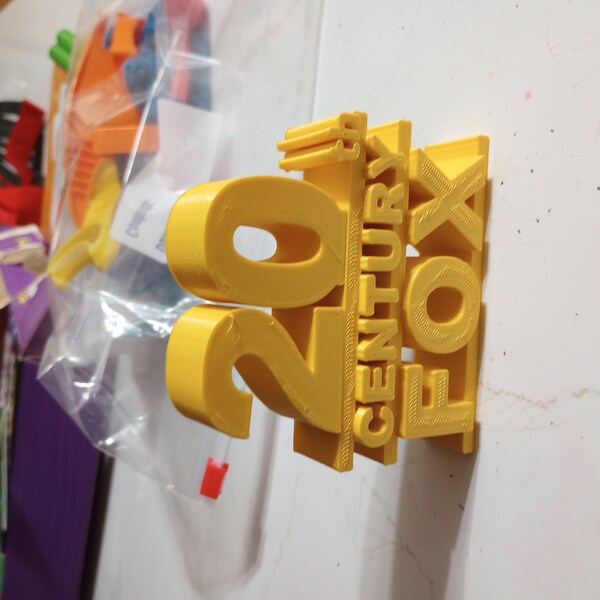 LEF Logo 20th Century Fox Style Logo | 3d Printed PLA Plastic - Warner Bro Kids Gift - Etsy