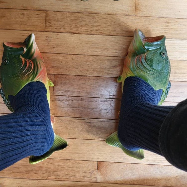 Coddies Shark Flops Shark Fish Sandals Funny Shoes Fish Flip Flops ...