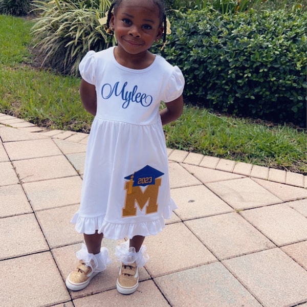 Kindergarten Graduation Dress, Girls Graduation Dress, Toddler Girls ...