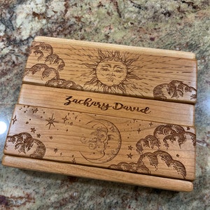 Day and Night Weekly Pill Box Cloudy Sun and Moon Pattern - Etsy