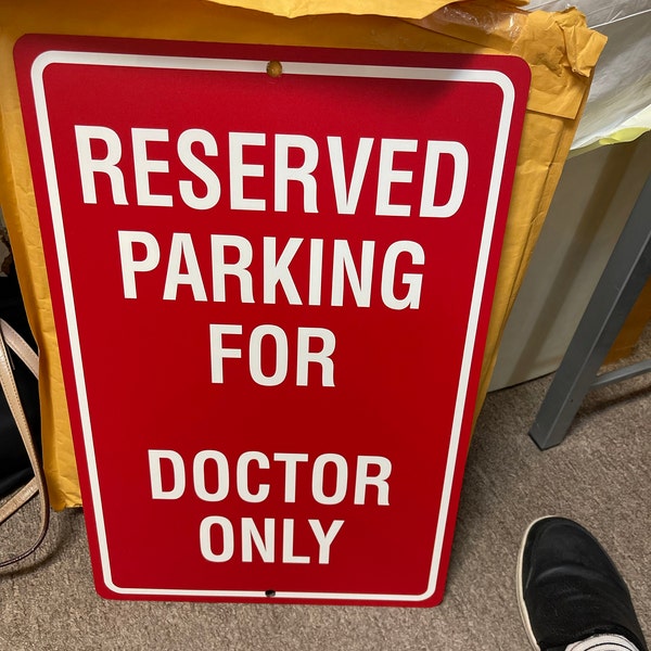 Custom Parking Sign Made of Aluminum, Personalized Parking Sign ...