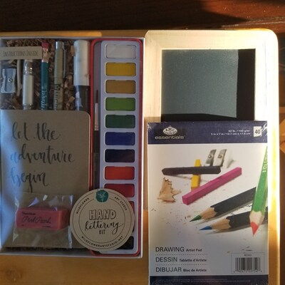 DIY Hand Lettering Kit Premium Craft Kit for Adults Art Kit for Kids ...