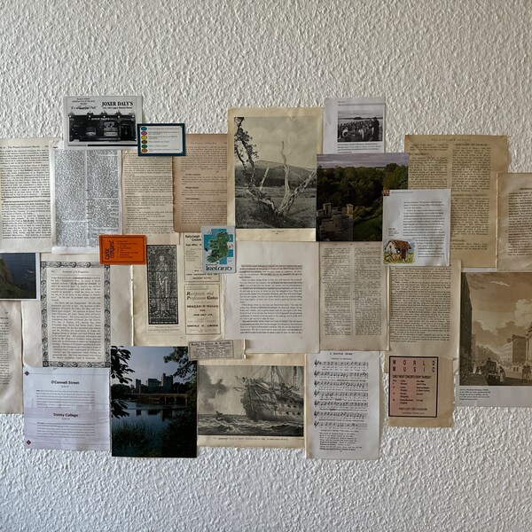 Ireland Paper Pack, 70+ Irish Vintage Ephemera and Pictures for ...