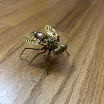 Metal Sculpture Insect Steampunk Home Decor Steampunk Mechanical Insect ...