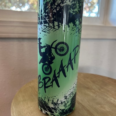 BRAAP Dirtbiking 20oz Straight Tumbler Sublimation Design - Etsy