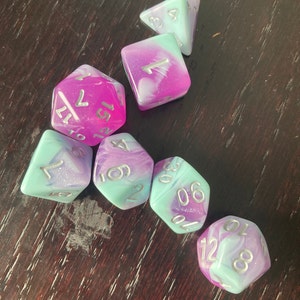 Aether Flow Translucent Dice Set for Dungeons & Dragons - Etsy