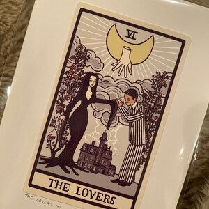 The Lovers VI Tarot Card Art Hand-cut Art Card Mounted on - Etsy