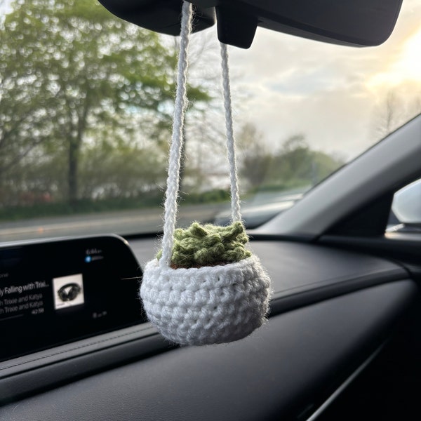 PATTERN: Car Hanging Plant Crochet Pattern, Crochet Hanging Plants ...