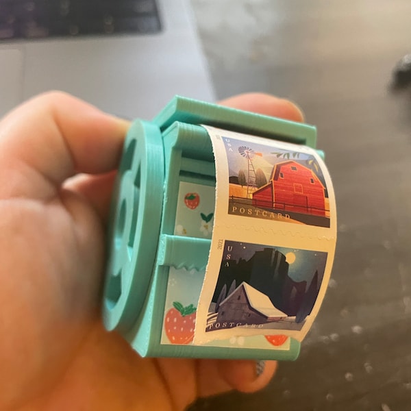 Postage Stamp Dispenser, Holds 50 - 100 Stamp Coil, Desktop Version ...