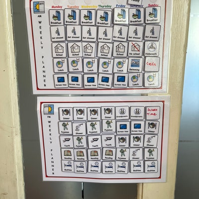 My Getting Dressed Chart Visual Support Visual Aid for Asd/adhd/add ...
