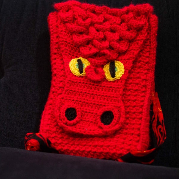 Dragon Cross-body Bag Pattern PDF - Easy Aran Yarn Purse Handbag - Etsy