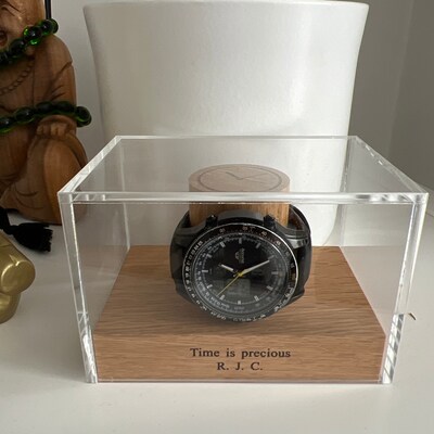 Watch Box for One Watch / Gift for Him / Wedding Day Groom Gift ...