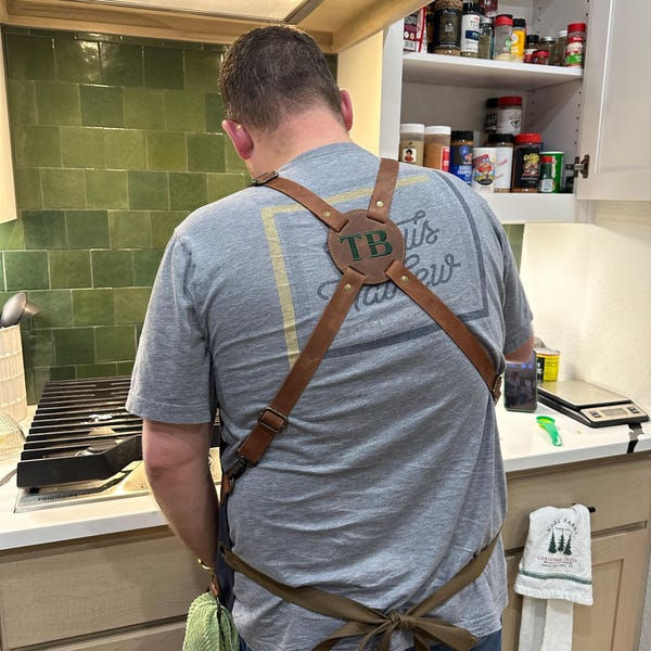 Personalized Apron High Quality Materials & Workmanship, Leather Strap ...