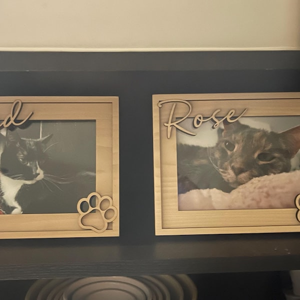 Personalized Cat Frame | Custom Cat Name Picture Frame | Gifts for Cat ...