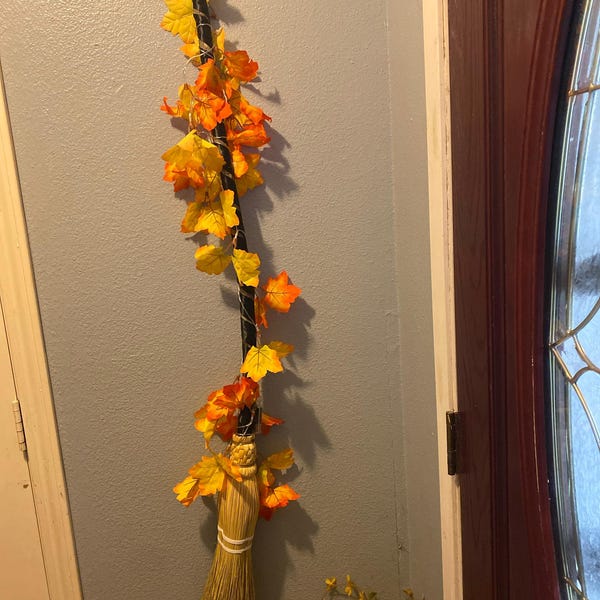 Rustic Jumping Broom Full Size Wedding Broom Ceremonial Jumping Broom ...