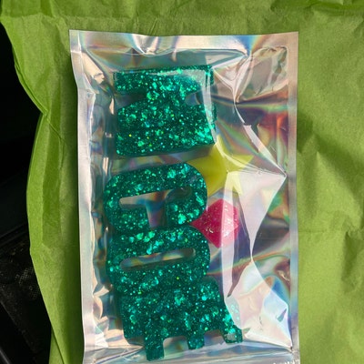 Personalized NAME Resin Letter Magnets customizable Glitter Letters ...