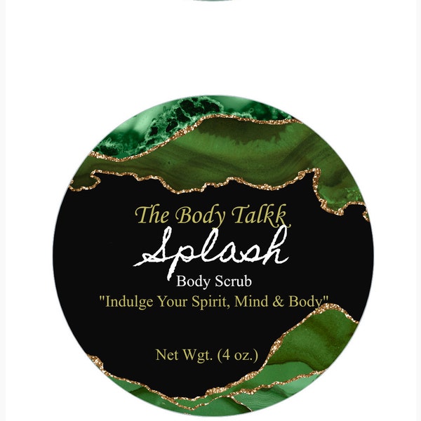 Green and Gold Agate Borders, Digital Watercolor Geode PNG Overlays ...