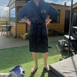 Personalised Ladies Faux Fur Trim Robe Christmas Gift Custom Name ...