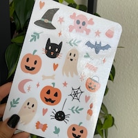 Printable Stickers Bundle, Floral Vinyl Sticker, Laptop Decal, Moon ...