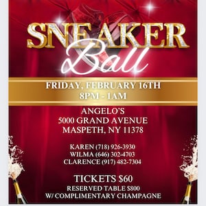 Sneaker Ball Welcome Sign Template - Etsy