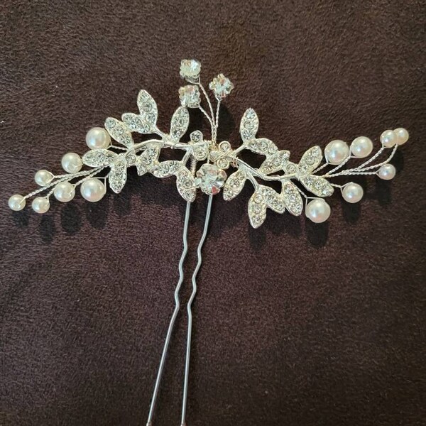 Boho Bridal Back Headpiece Bridal Halo Boho Wedding Pearl Headband ...