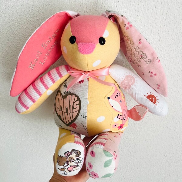 Baby Clothes Keepsake Memory Teddy Bear Stuffed Animal - Etsy