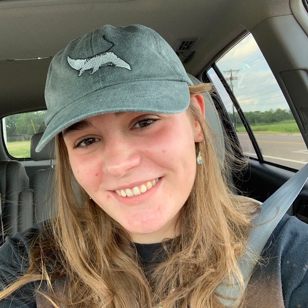 MANTA RAY Hat - Embroidered Men Women Marine Wildlife Baseball Cap ...