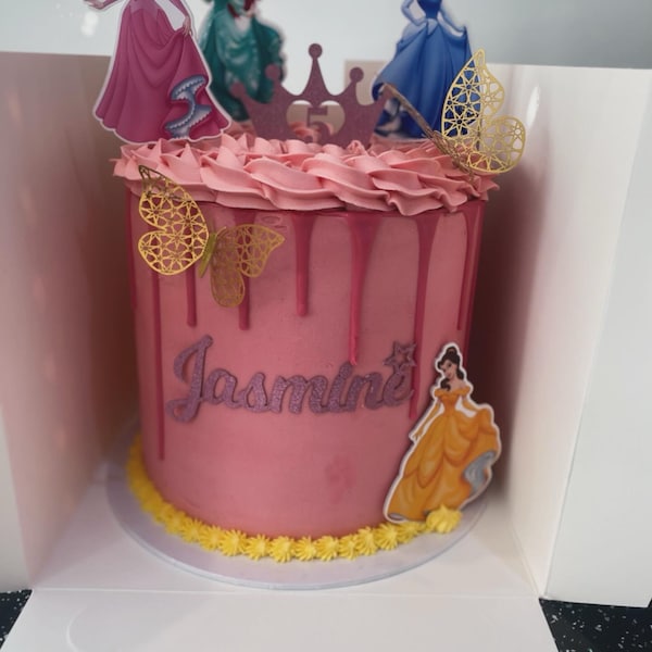 Princess Cake Topper / 4 Units. - Etsy