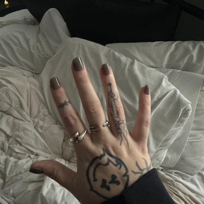 Anatomical Gripping Hand Skeleton Ring, Silver Finger Ring, Cool Wrap ...