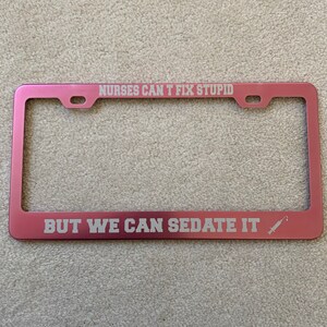 Custom License Plate Frame Laser Engraved on High Quality - Etsy