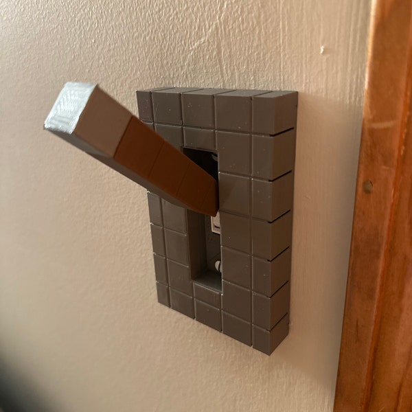 Minecraft-inspired Double Lever Light Switch Plate - Etsy