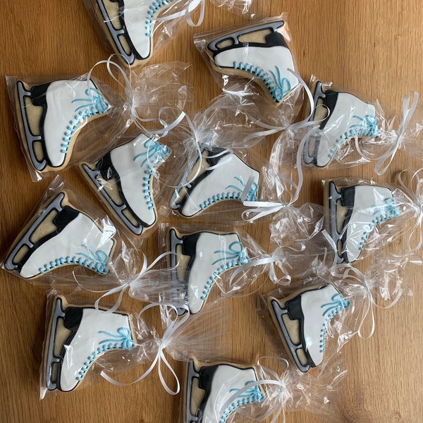 Ice Skate Cookie Favors for Birthdays, Ice Skate Cookies for Banquets ...