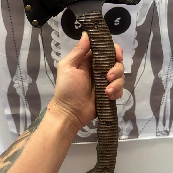 Double Blade Axe Handmade, Double Head Axe, Viking Long Axe, Two Handed ...