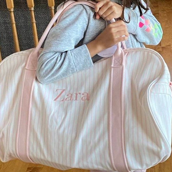 Children Personalised Bag /duffle Bag/monogrammed Weekender Bags/baby ...