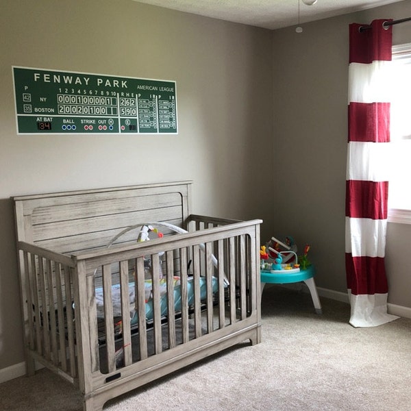 Boston Red Sox Fenway Park Scoreboard Decal 48"x16" - Etsy