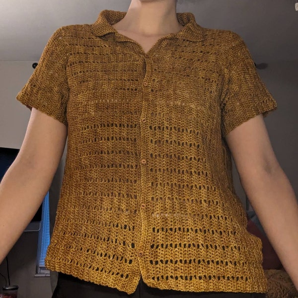 Crochet Pattern - Berlin Top - Men's Crochet Top Pattern, Men's Crochet ...