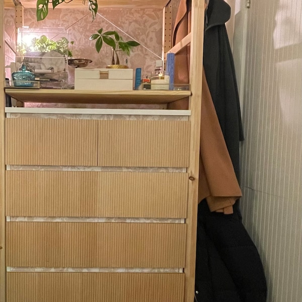 Malm Dresser Overlay, Wooden Decorating Overlays, Ikea Malm Sticker ...