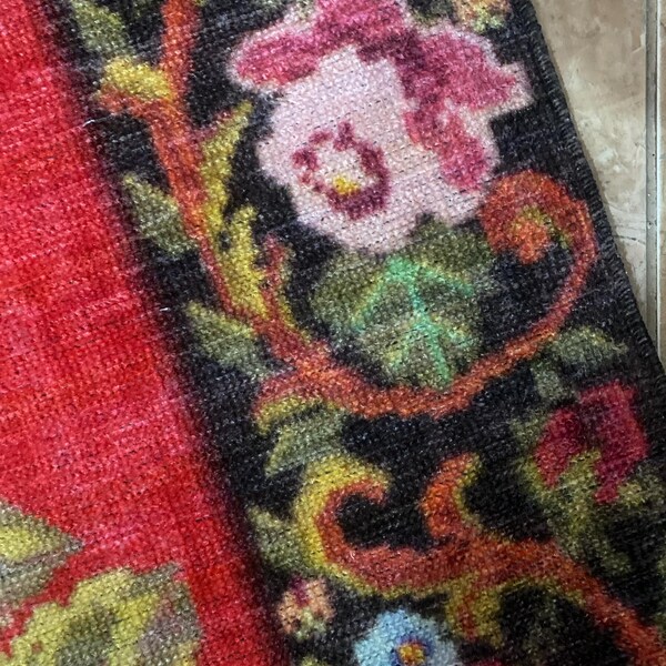 Brown Turkish Kilim Rug,vintage Looking Machine-washable Non-slip Rug ...