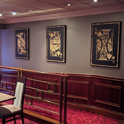 AKQJ of Clubs Playing Cards Poster or Canvas Wall Art, Casino Poker ...