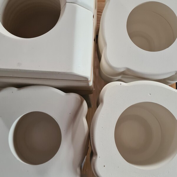 Stackable Coffee Mugs Plaster Mold for Handmade Slipcasting Stackable ...