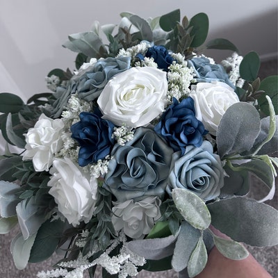 Slate Blue, Powder Blue, Dusty Blue, White and Sage Green Wedding ...