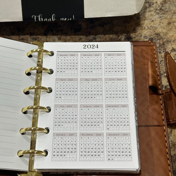 PRINTED 2026 ADHD Yearly Planner Bundle, Dated Yearly Calendar Refill ...