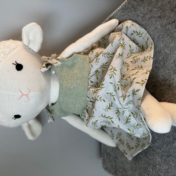 Lamb Sewing Pattern PDF - Make a Cloth Lamb Doll / Stuffed Animal Toy and Clothes for Easter ...