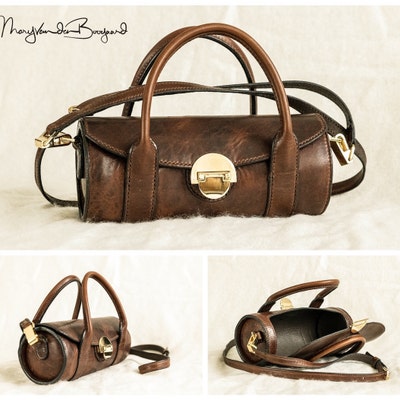 Small Barrel Bag PDF Pattern / Diy / Template/leathercraft /tutorial ...