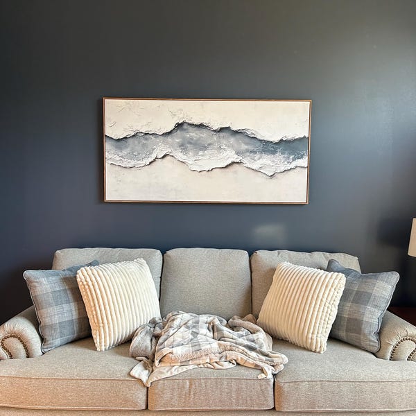 Framed Canvas Tryptic Wall Art Set, Abstract Forest Tree Art Prints ...